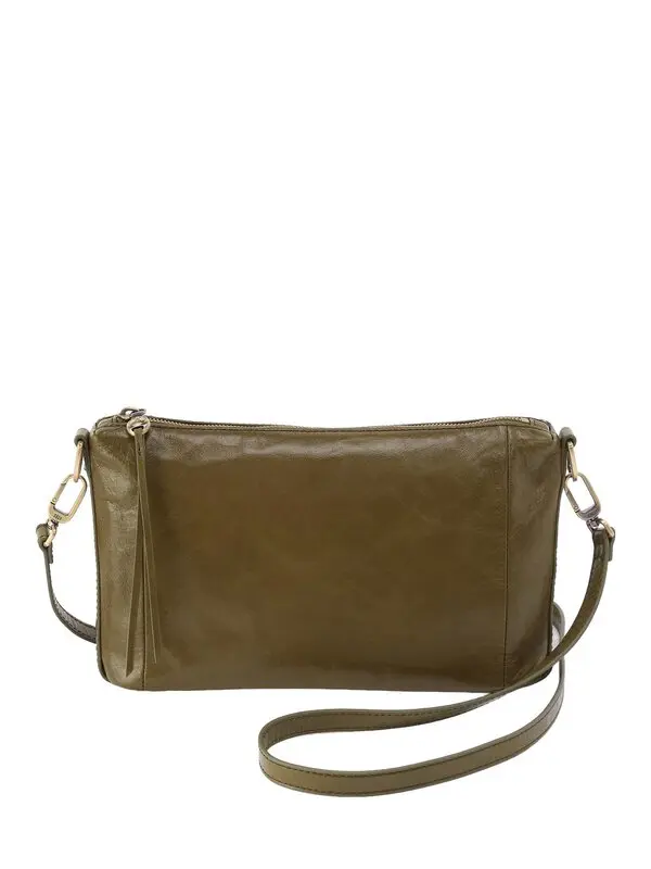 Hobo Darcy Leather Carryall Crossbody Bag - Olive Veil