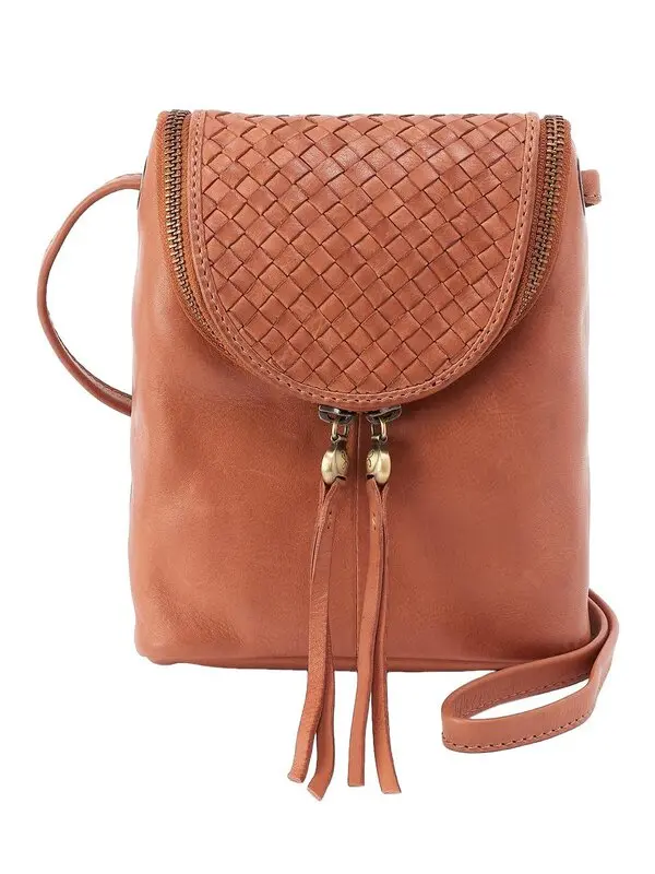 Hobo Fern Leather Crossbody Bag - Harvest Wheat