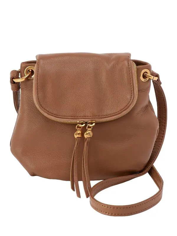 Hobo Fern Leather Crossbody Bag - Timber Brown