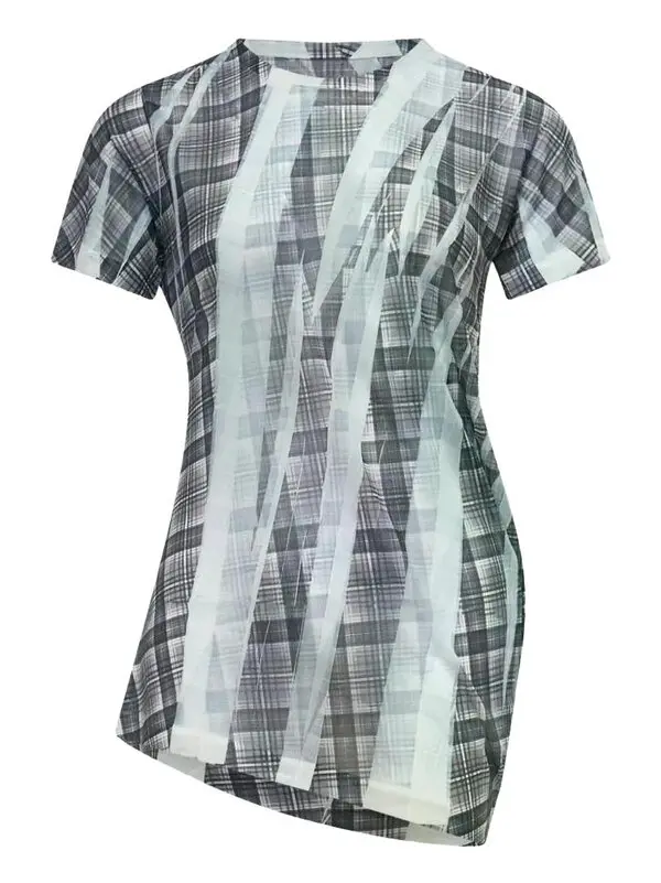 Y’s Plaid T-shirt - Grey