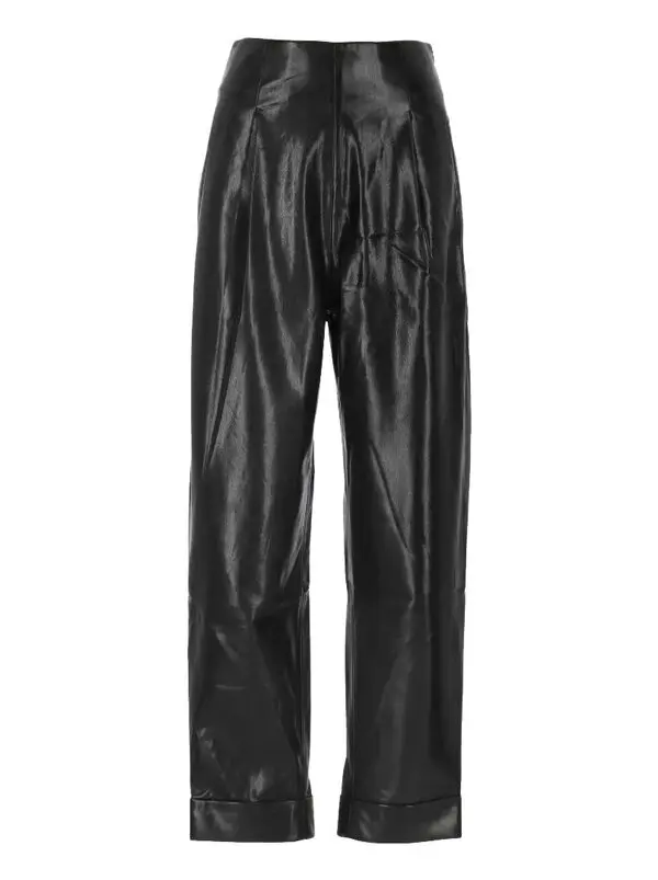 Andamane Pleated Trousers - Black