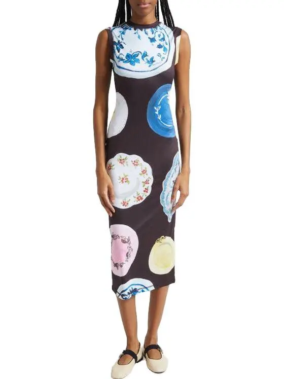 Stine Goya Printed Body-con Dress - The Platera