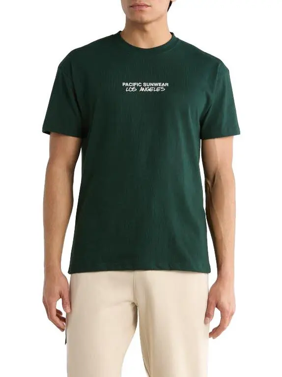 PACSUN Art Program Graphic T-shirt - Green