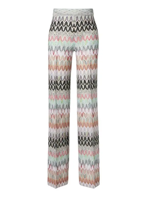 Missoni Zigzag Lame Straight Pants - Multicoloured