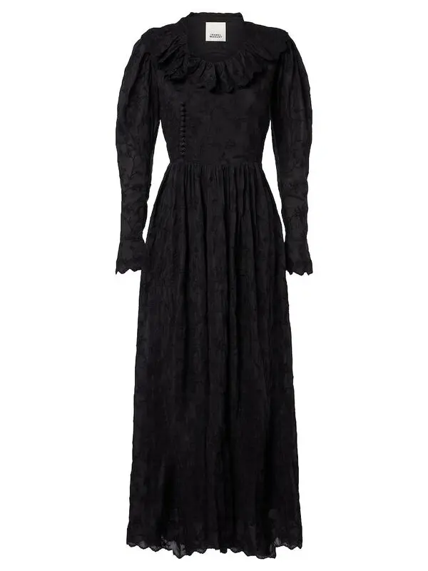Isabel Marant Étoile Zoen Floral Maxi Dress - Black