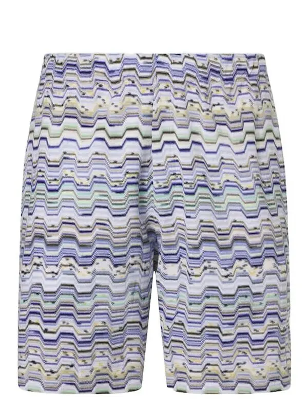 Missoni Zigzag Cotton Shorts - Multicoloured