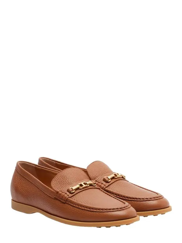 TOD'S Leather Loafers - Brown