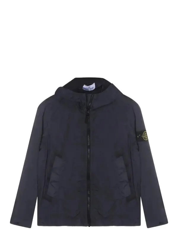 Stone Island Short Parka Jacket - Blue