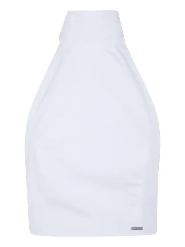 Dsquared2 Tie Neck Top - White