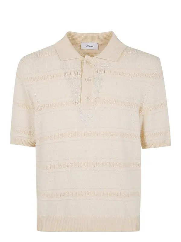 LARDINI Embroidered Polo Shirt - White