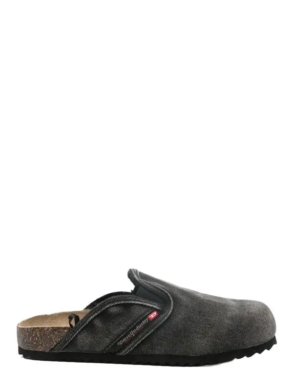 DIESEL D-woodstock Slip-on Slippers - Gray