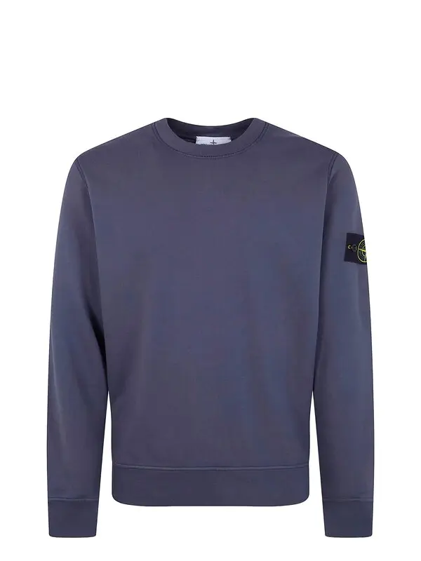 Stone Island Round Neck Sweatshirt - Blue
