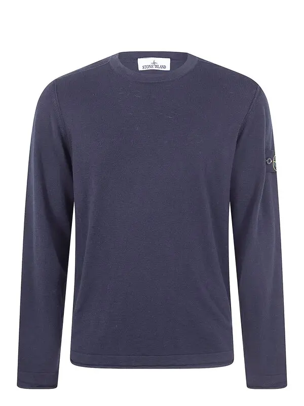 Stone Island Crew Neck Classic Sweater - Black