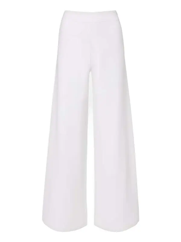 Max Mara Fingere Wide-leg Pants - White