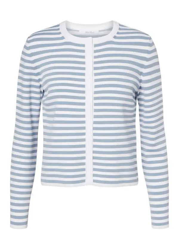 Max Mara Master Striped Cardigan - White