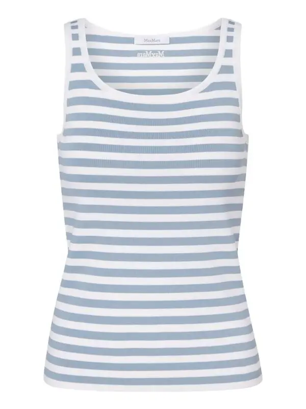 Max Mara Cippo Striped Tank Top - Blue