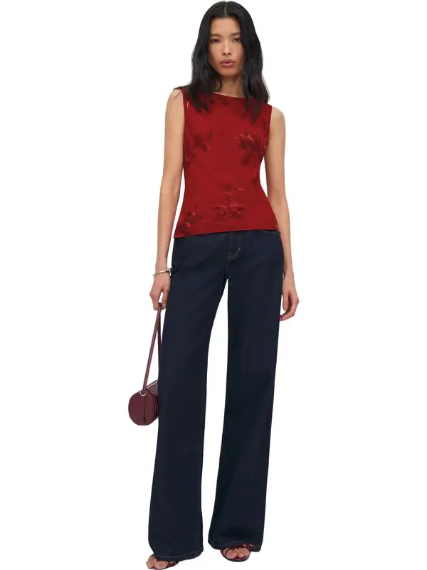 REFORMATION Dorthea Top - Red