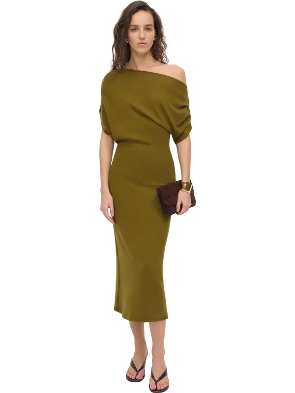 REFORMATION Iris Knit Dress - Green