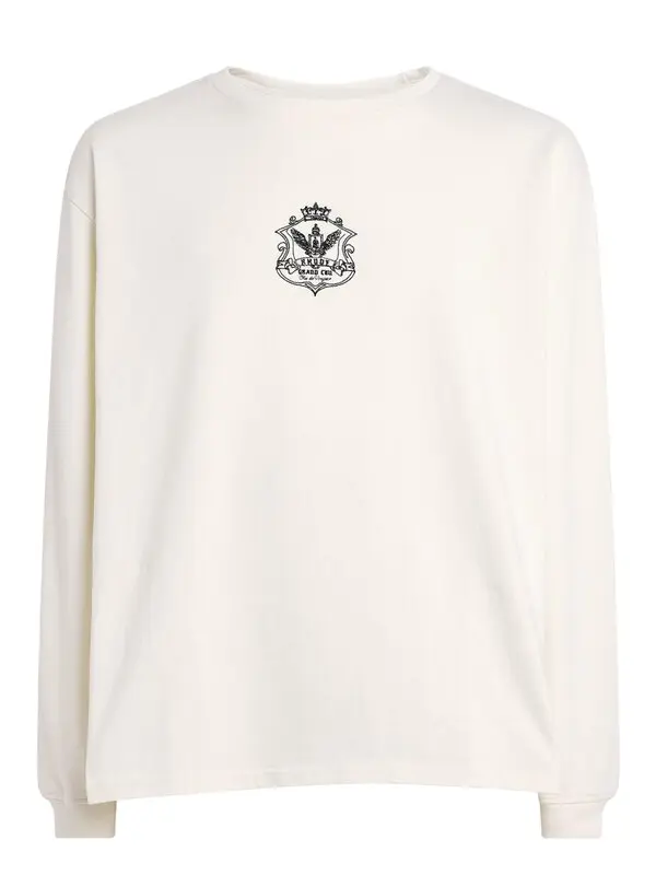 Rhude Cotton Long-sleeve Crest T-shirt - White