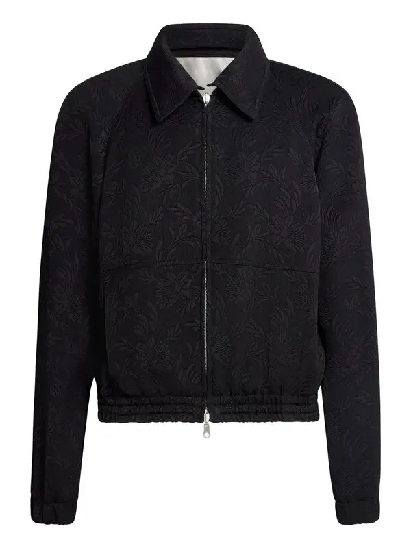 Dries Van Noten Floral Jacquard Reversible Jacket - Black