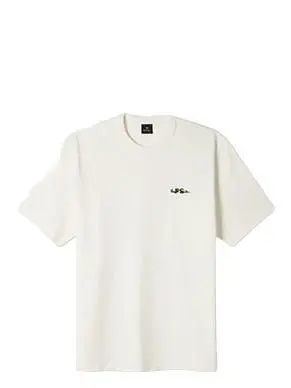 Paul Smith Oversized Logo Embroidery Cotton T-shirt - White