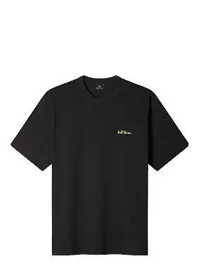 Paul Smith Oversized Logo Embroidery Cotton T-shirt - Black