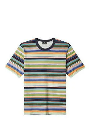 Paul Smith Stripe Cotton T-shirt - Multicolour