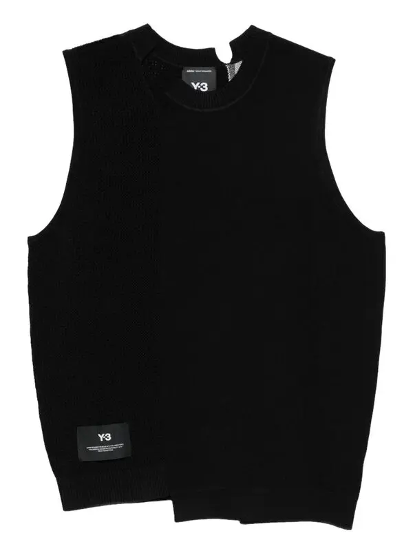 Y3 Logo Tank Top - Black
