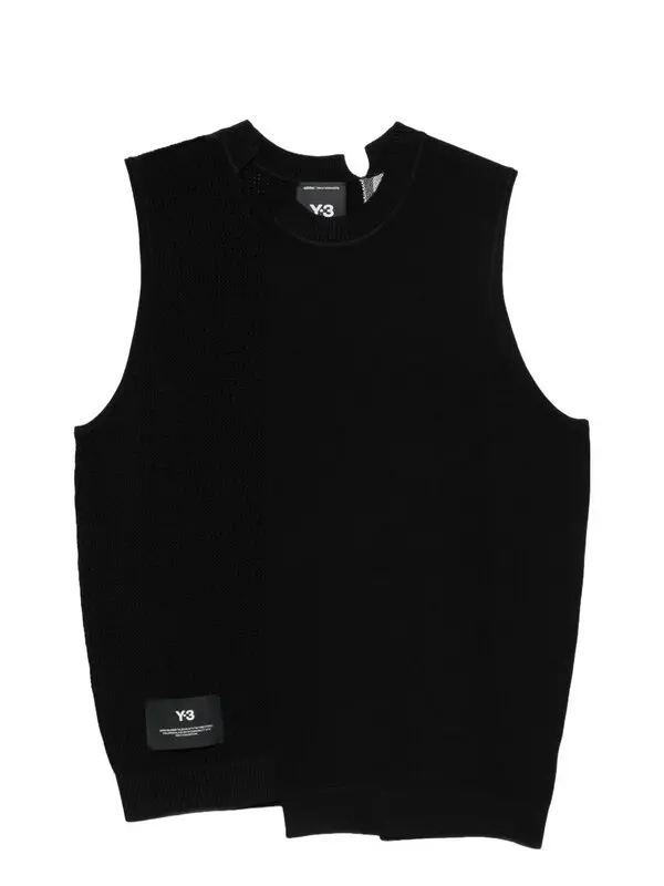 Y3 Logo Tank Top - Black