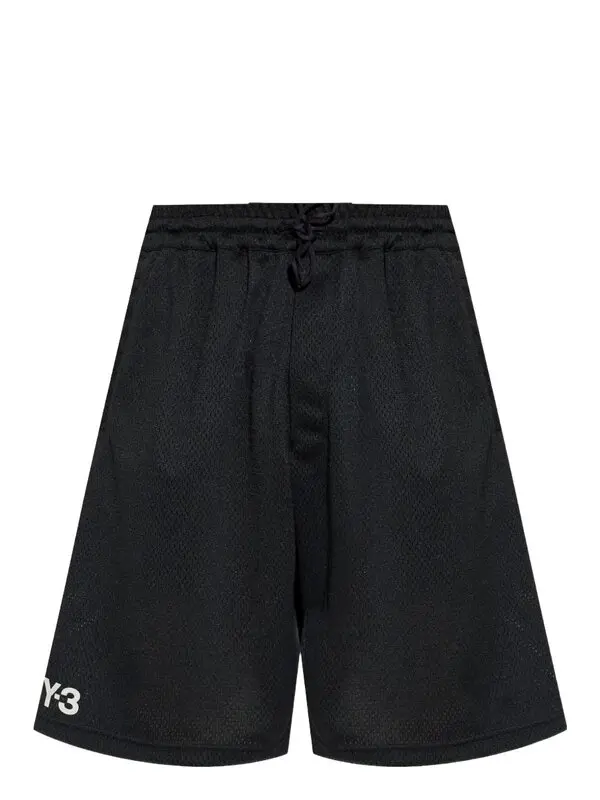 Y3 Logo Shorts - Black