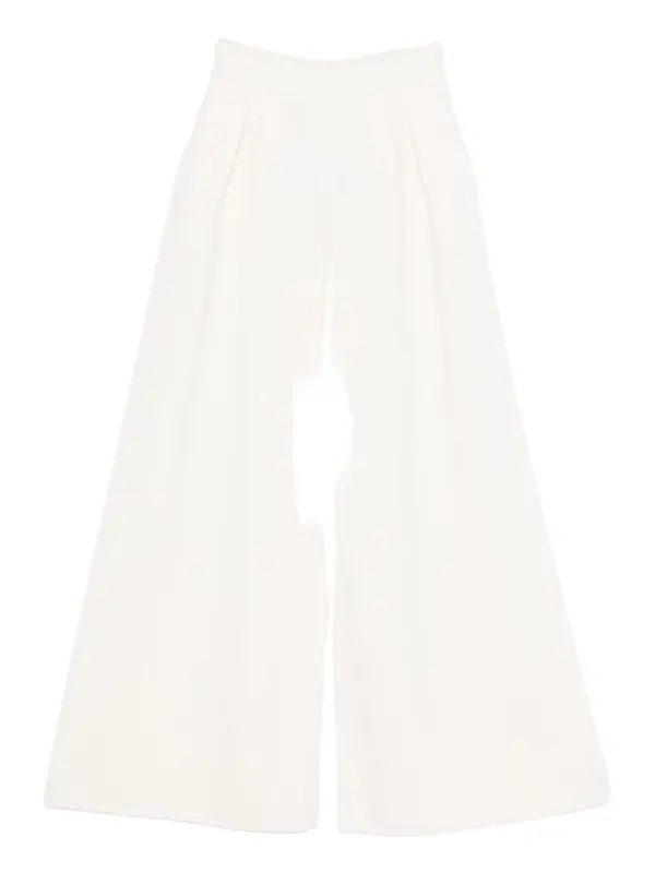 Max Mara Wool Trousers - White