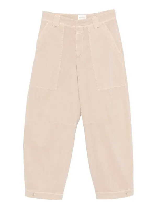 Closed Cotton Barrel Jeans - Beige