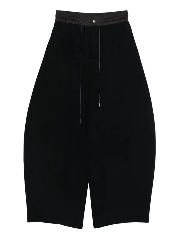 Sacai Cotton And Nylon Sweatpants - Black