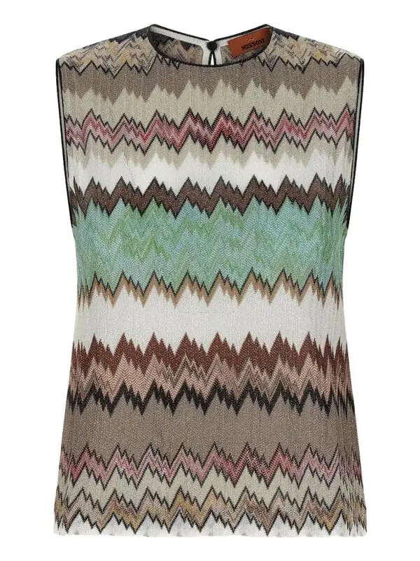 Missoni Zig Zag Tank Top - White