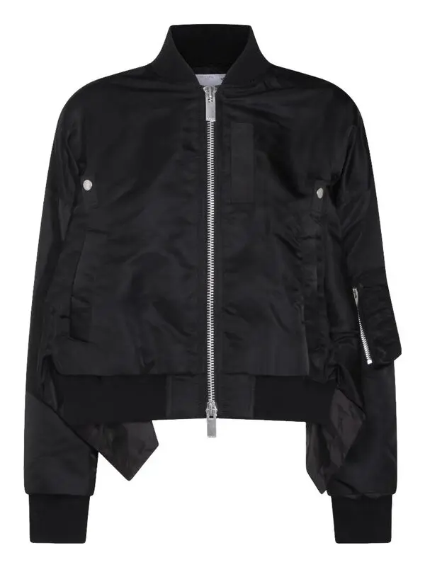Sacai Nylon Bomber Jacket - Black