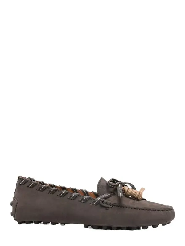 TOD'S Gommino Suede Loafers - Brown