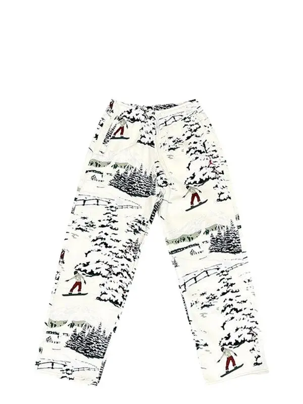 JORDAN Brooklyn Holiday Fleece Pant - White