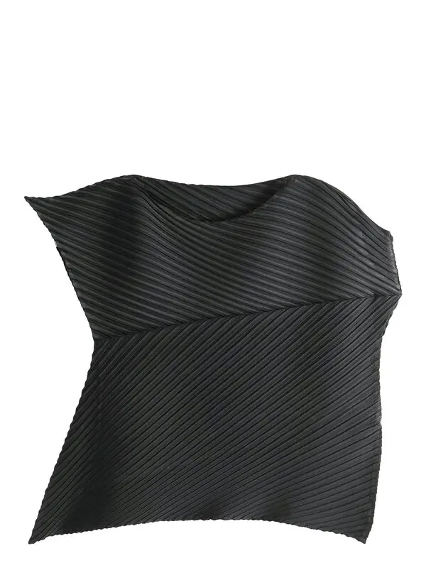 Issey Miyake Plaster Pleats Solid Shirt - Black