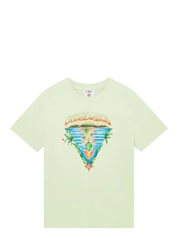 Casablanca Classic Innocence Triangle T-shirt - Green