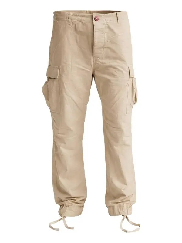 HELLSTAR Canvas Cargo Pants - Cream