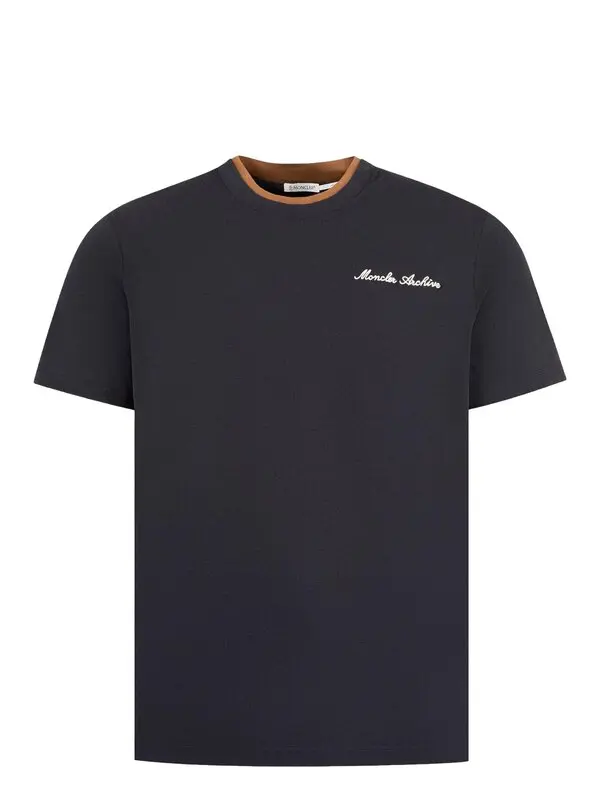 Moncler Crew Neck Short-sleeve T-shirt - Blue
