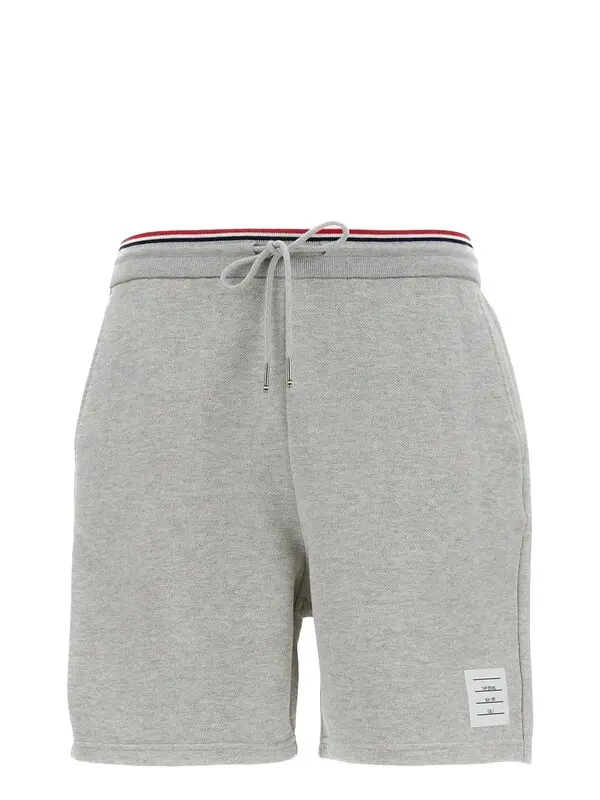 Thom Browne Pique Loopback Sweatshorts - Grey