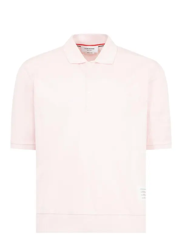 Thom Browne 4-bar Polo Shirt - Pink
