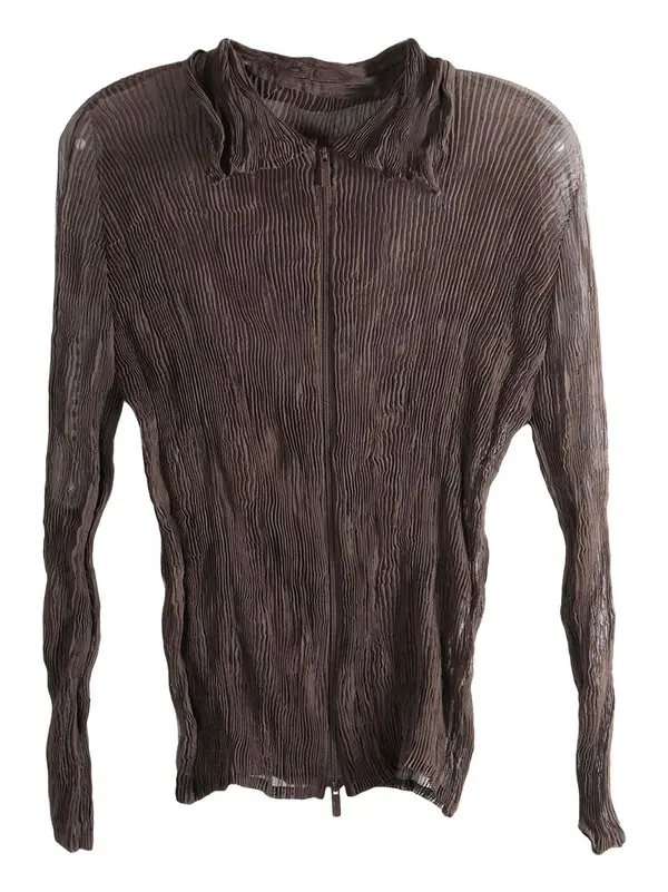 Issey Miyake Chiffon Twist 1 Shirt - Brown