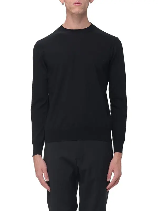 PAOLO PECORA Crew Neck Sweater - Black