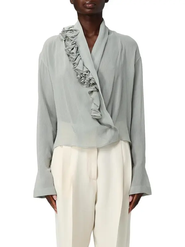 Alberta Ferretti Embellished Blouse - Ice