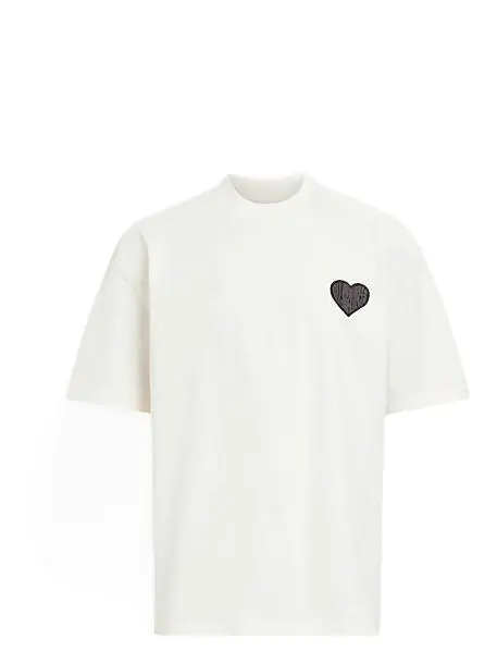 ALLSAINTS Lover Relaxed-fit Short-sleeve Cotton T-shirt - Ashen White