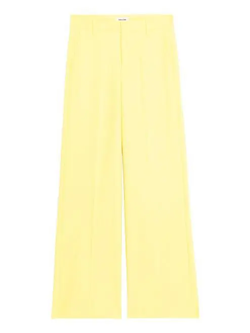 Zadig&Voltaire Wide-leg Woven Trousers - Banana