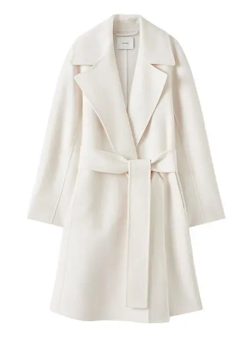 JOSEPH Costana Double-faced Wool And Cashmere Coat - Ivory