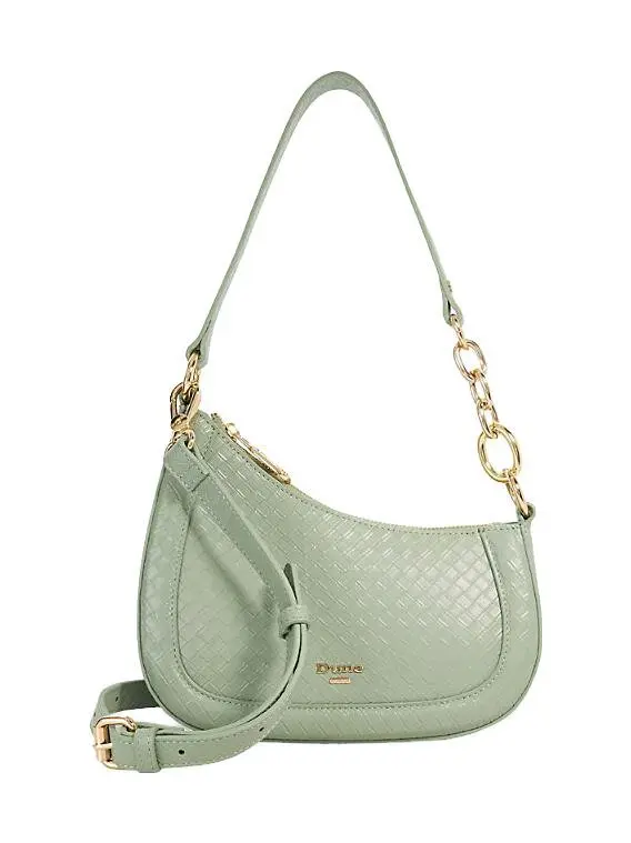 DUNE Small Leather Shoulder Bag - Sage Leather